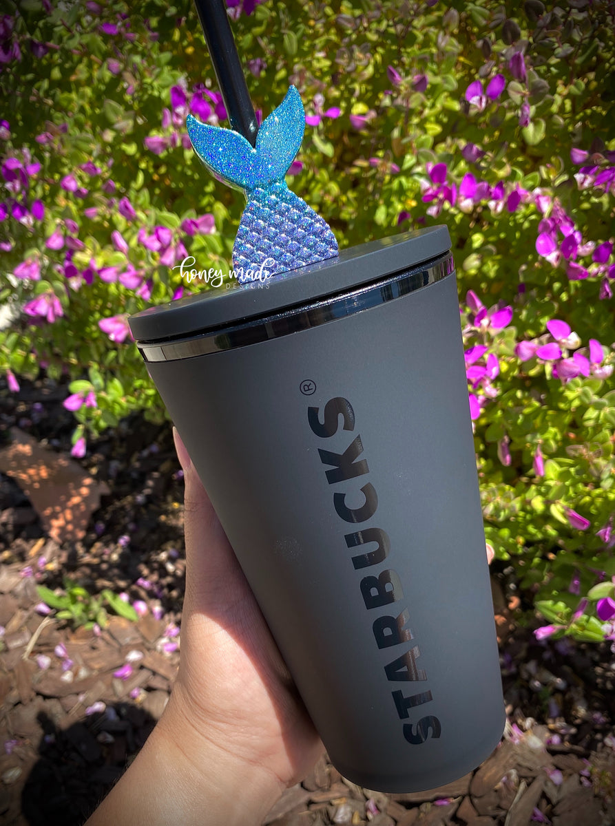 Brushed Mermaid Tail Straw Topper – Honey Made Designs